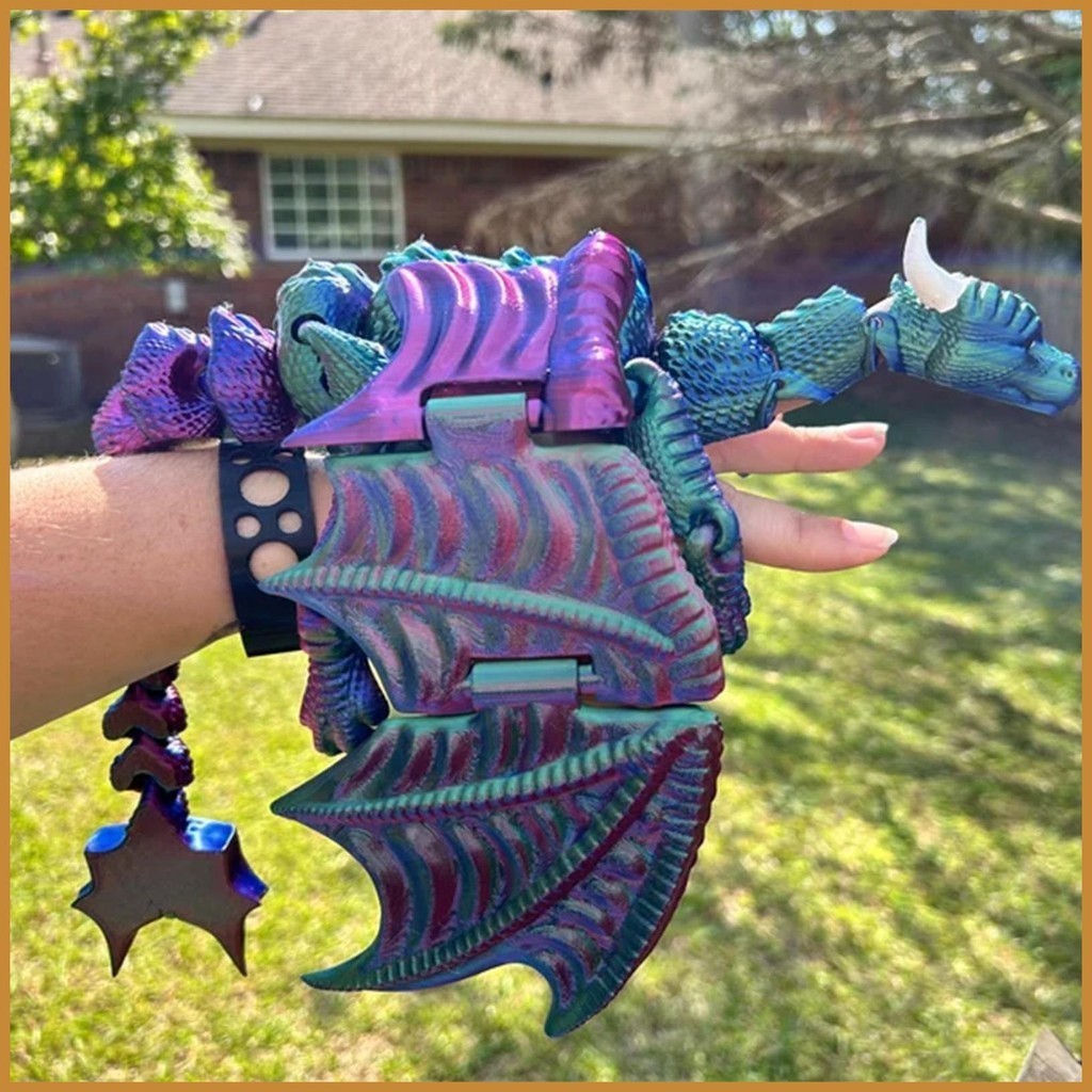 Dragon Hand Puppet Animals Hand Puppet Toys 3D Printing Animal Puppets ...