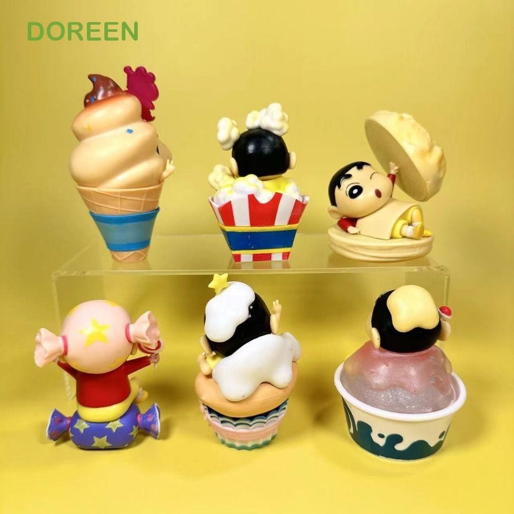 DOREEN Crayon Shin-chan Ornament, PVC Cute Crayon Shin-chan Model ...