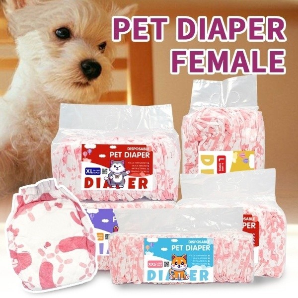 Pet Dog diapers pet diaper pampers wee wee pad toilet 12/10pcs Rapid ...