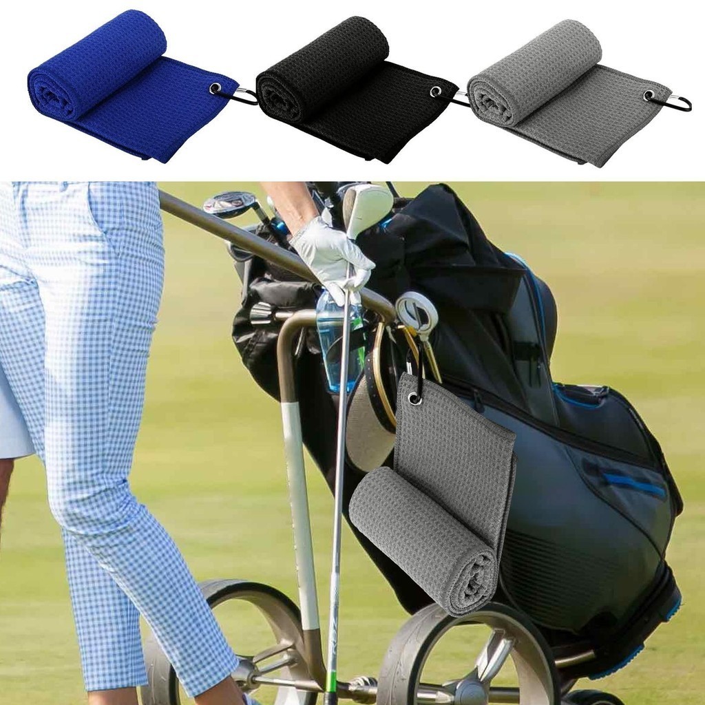 Golf Ball Towel Soft Absorbent Golf Club Cleaner Rag Thick Fabric Golf ...