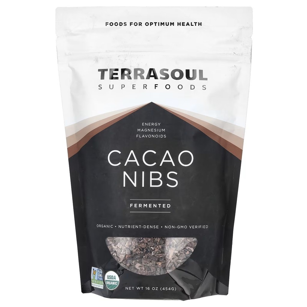 Terrasoul Superfoods, Cacao Nibs, Fermented, 16 oz (454 g) | Shopee ...
