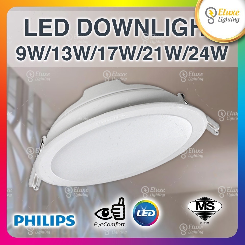 PHILIPS MESON ROUND LED DOWNLIGHT [4" 9W-59449][5" 13W-59464][6" 17W ...