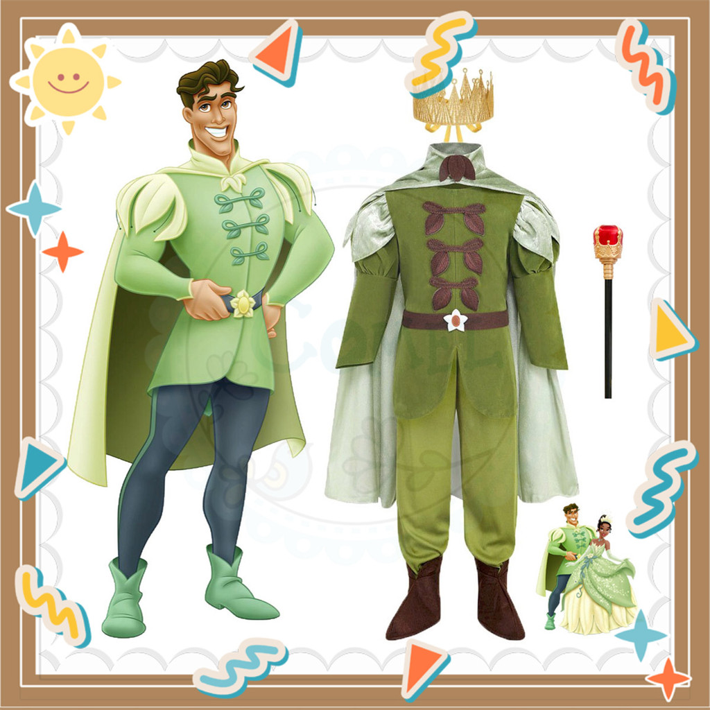 Comel Kids Boys Prince Naveen Tinkerbell Fairytale Princess Tiana ...
