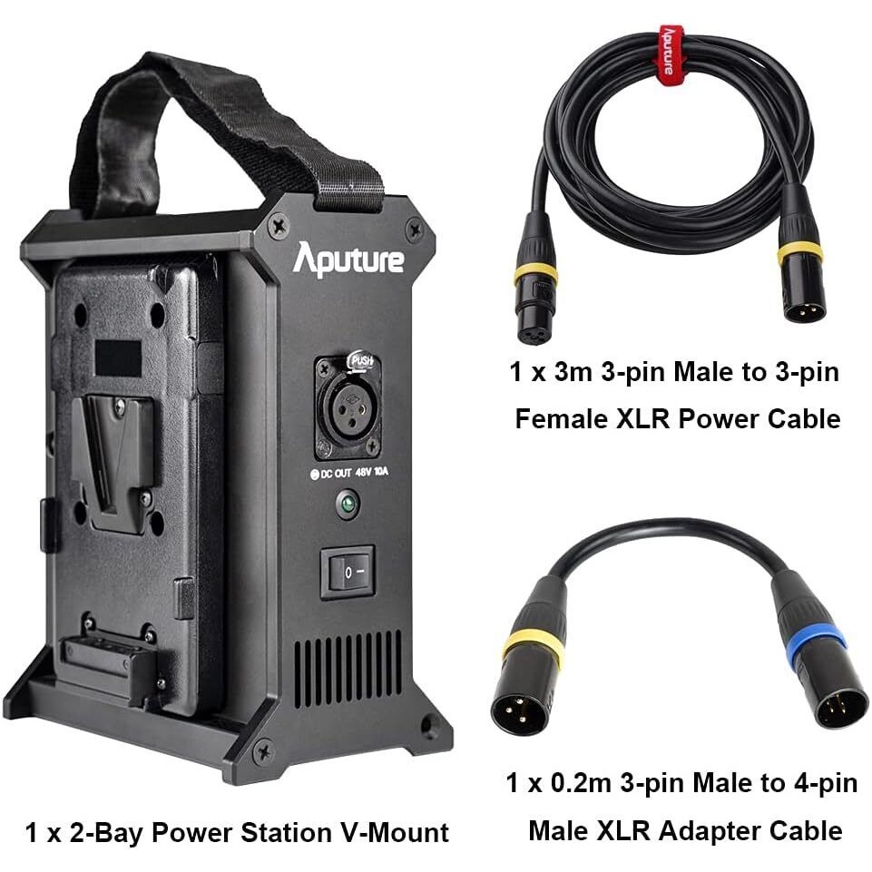 Aputure 2 Bay Power Station For V Mount Battery 480W Output | Shopee ...