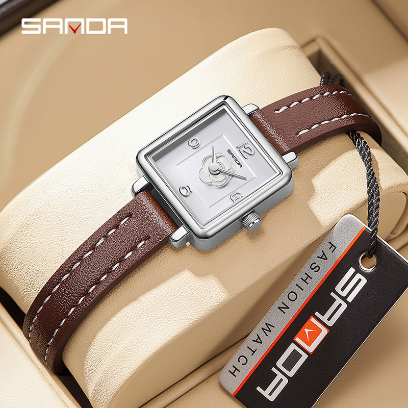 Sanda Square Watch Quartz Outdoor Compact and Versatile Advanced ...