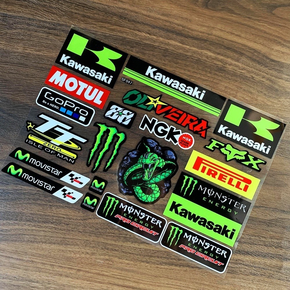 Motorcycle Kawasaki Sticker Motorcycle Peripheral Brands Waterproof ...