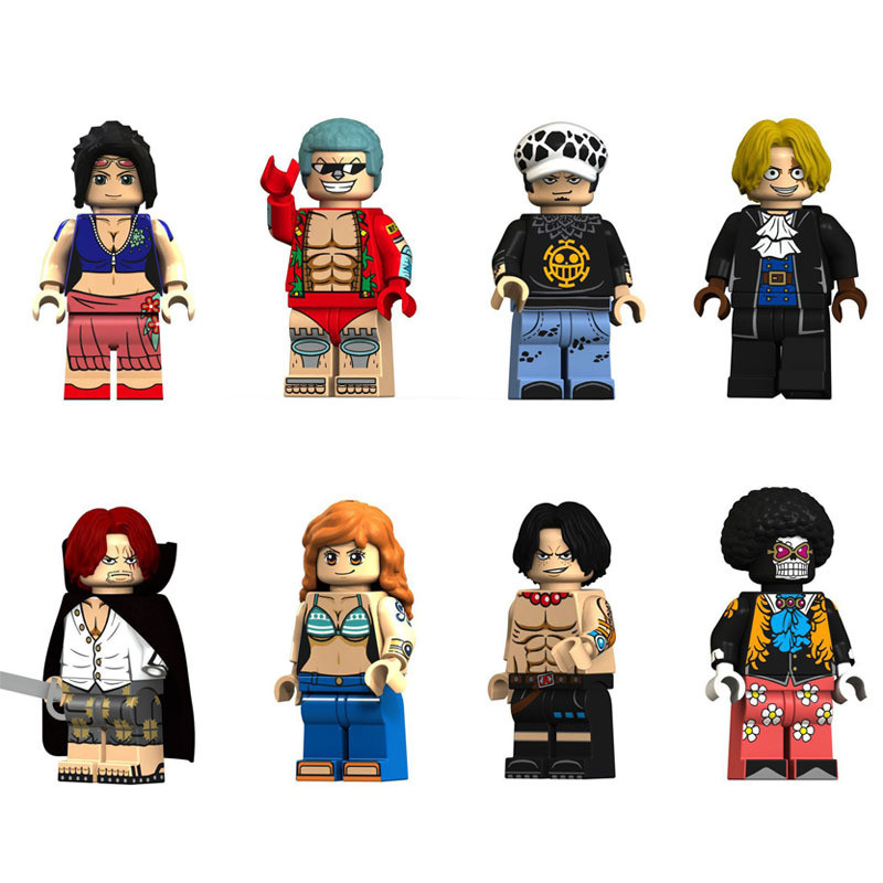 Cartoon One Piece Anime Building Blocks Luffy Roronoa Zoro Cartoon ...