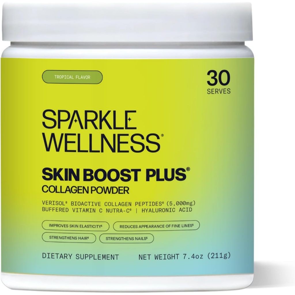 Hydrolyzed Collagen Powder - Sparkle Skin Boost Plus (Tropical Flavor ...