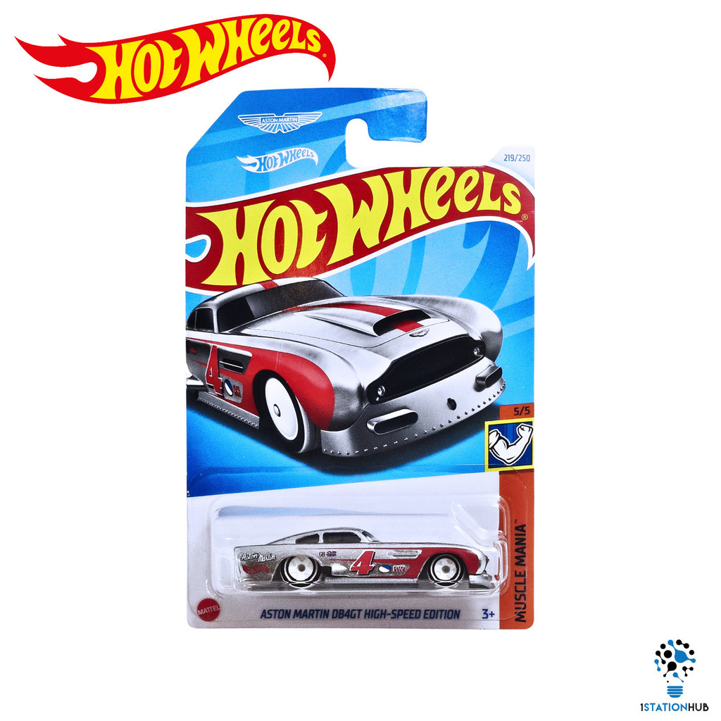 Hot Wheels MUSCLE MANIA Aston Martin DB4GT High-Speed Edition Car ...