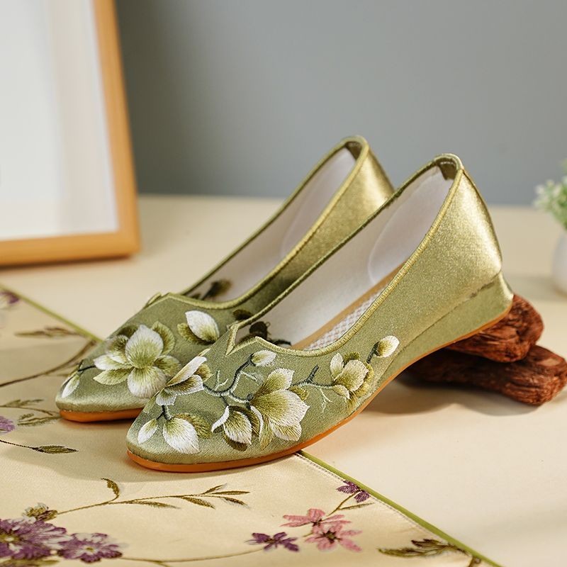 Spring Summer Women's Shoes Style Ancient Retro Cheongsam Shoes ...
