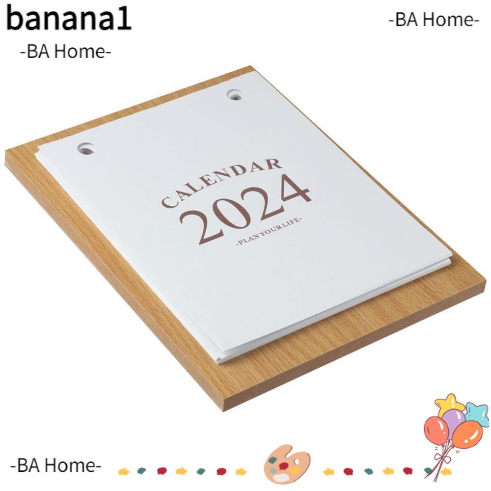 BA Standing Flip Calendar, Small Foldable Desk Calendar, 2024 Year ...