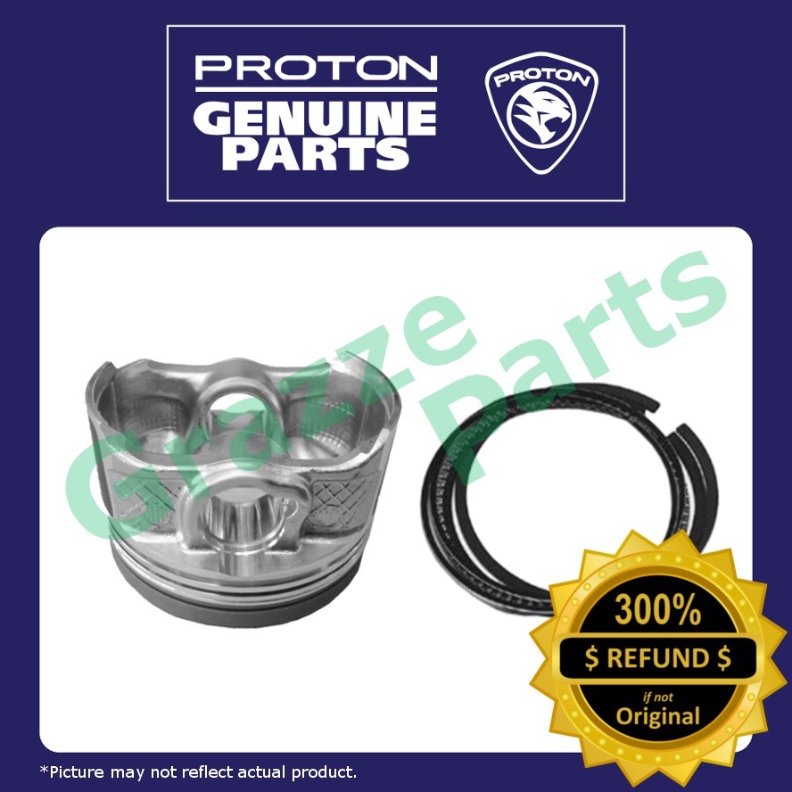 (4pc) Proton Original Piston Set STD (0.00mm) PW990364 for Proton Exora ...