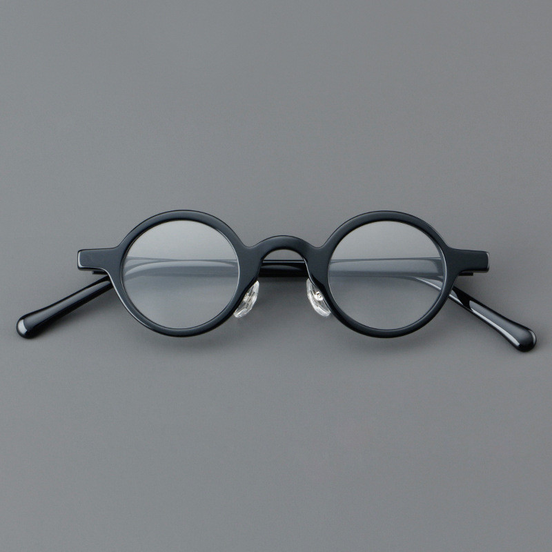 Stylish Small Round Optical Glasses Frame Men Women Spectacles Acetate ...