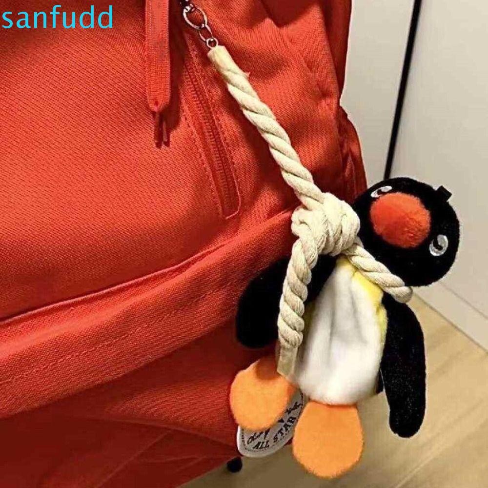 SANFUDD Pingu Plush Toy, Hang Rope Funny Pingu Doll Pendant, Kids Toy ...