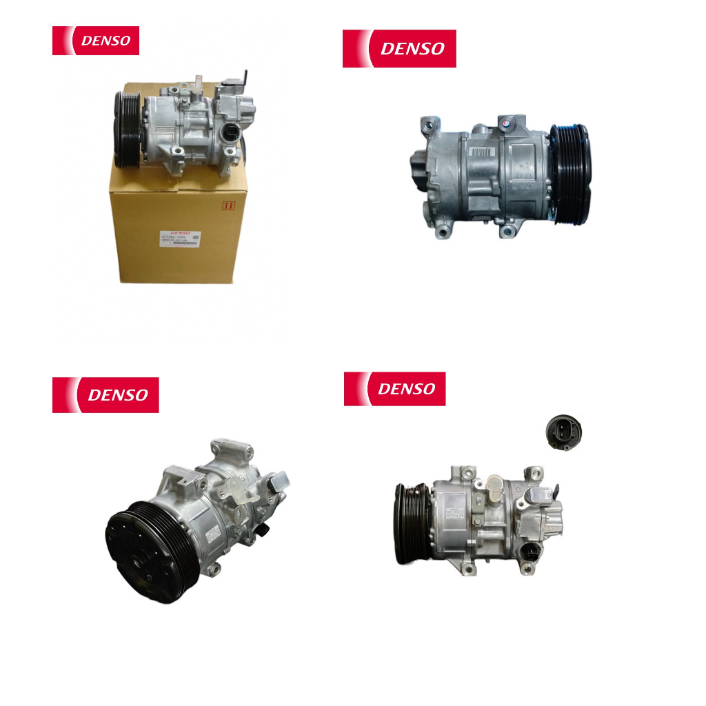 DENSO 447180-7200 Compressor for Toyota Wish 1.8 5SE12C 6PK with Magnet ...