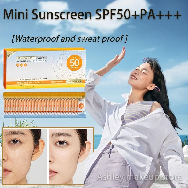 Suncream Light Waterproof and Sweatproof SPF50 PA++++Travel Size SPF50 ...