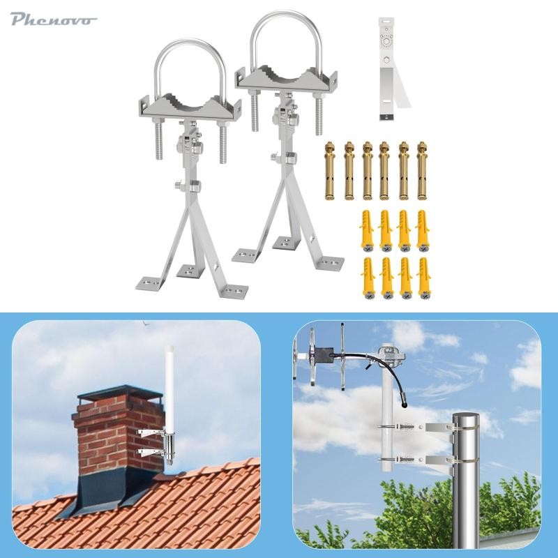 [Colaxi1ddMY] Antenna Wall Mount Bracket Antenna Mounting Bracket Stand ...