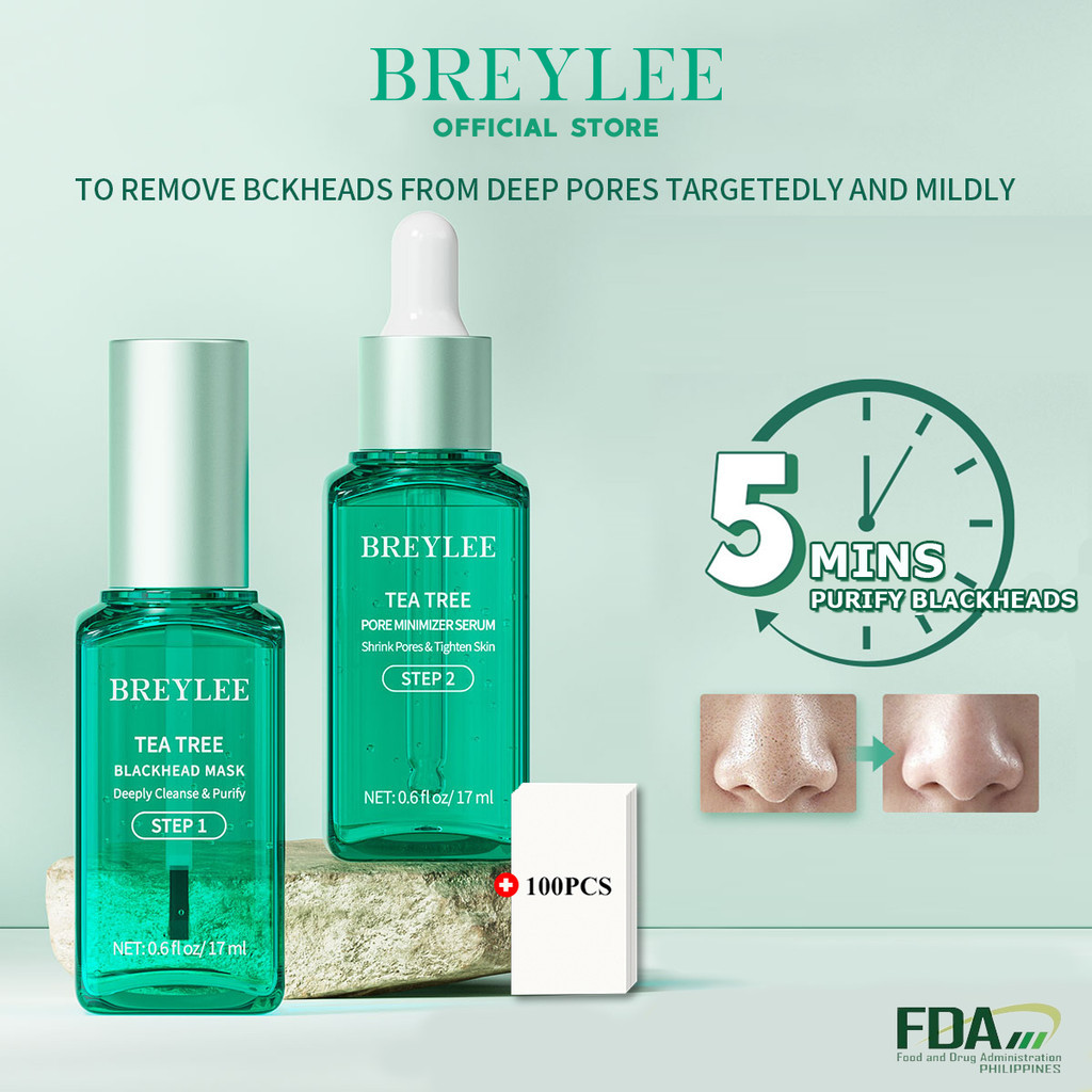 BREYLEE Blackhead Removal Mask Shrink Pore Face Serum Peeling Off Black ...