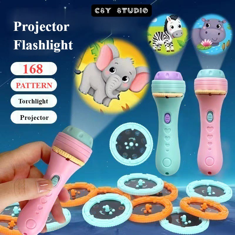 Projection flashlight projector kids ABC budak mainan lampu kanak kanak ...