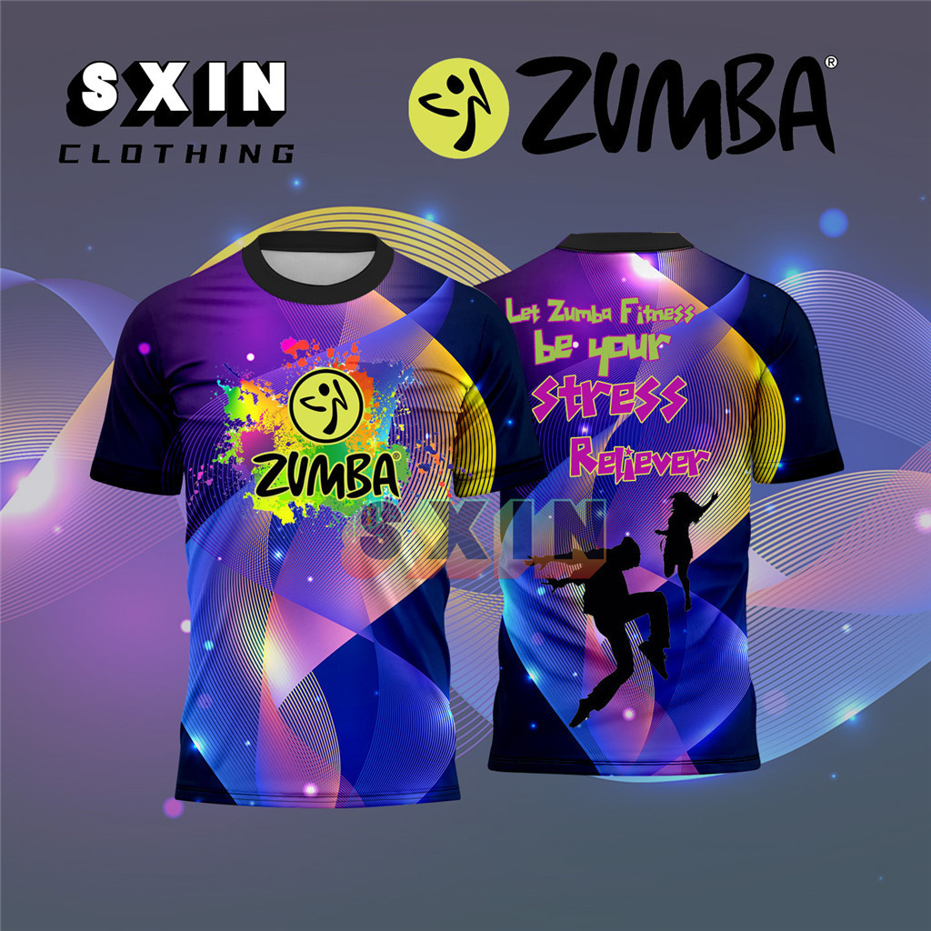 Love Zumba Fitness Outfit 2024 New Design Zumba Tie Dye T Shirt Women ...