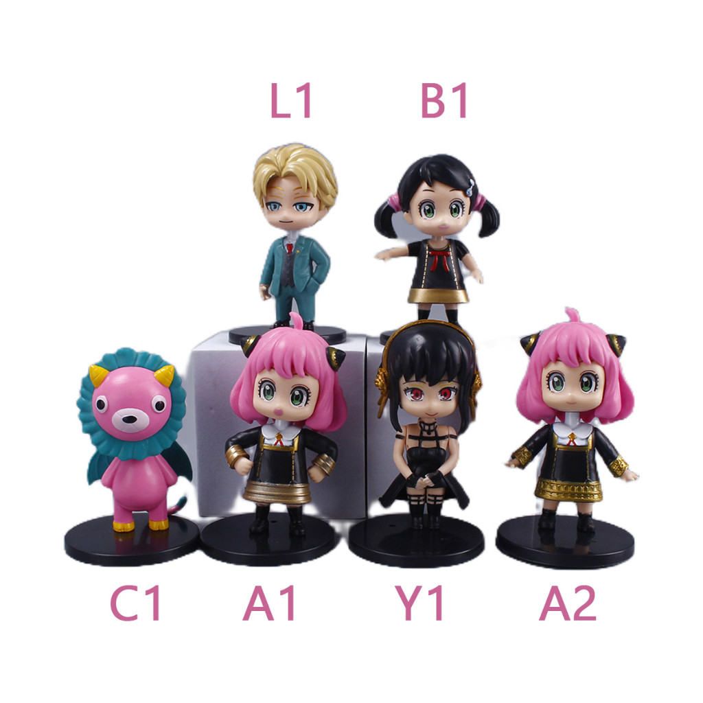 Action Figure SET 6 pcs Spy x Family Anya Forger Anime PVC character ...