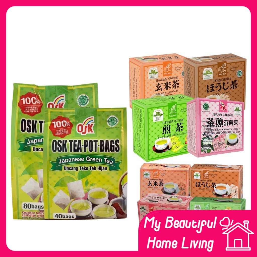 (NO STAPLE) MBHL OSK Japanese Green Tea Leaves New Family Roasted Green Jasmine Tea Original Tea ...