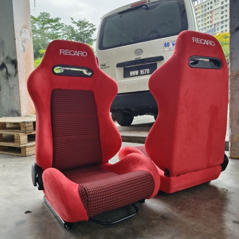 1pcs Recaro Bucket Seat Sport Seat Thailand With RAILING UNIVERSAL ...