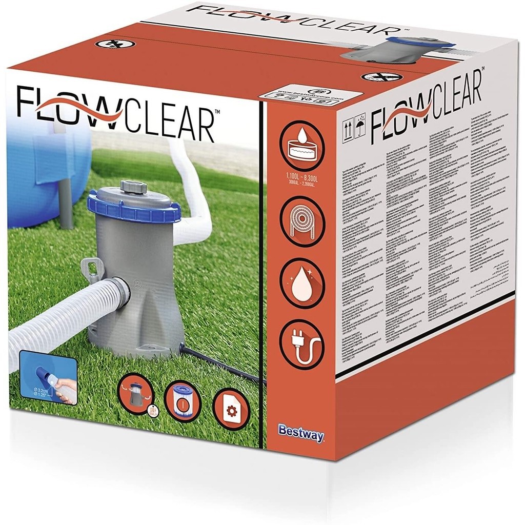 ORIGINAL BESTWAY Swimming Pool Filter Pump Filter Kolam Renang Penapis ...