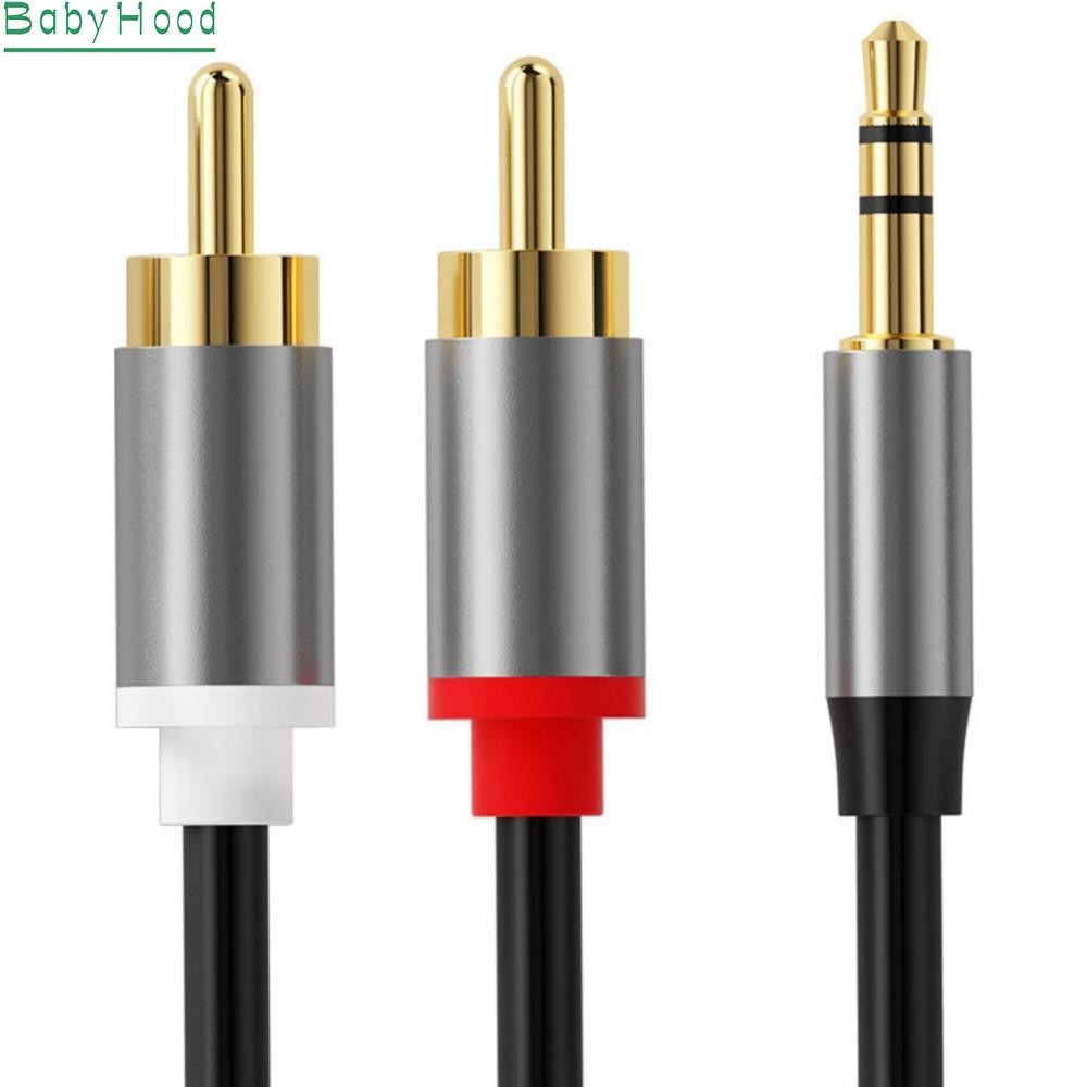 Male To RCA Splitter Adapter Plug Audio Cable DIY High Quality Inch RCA ...