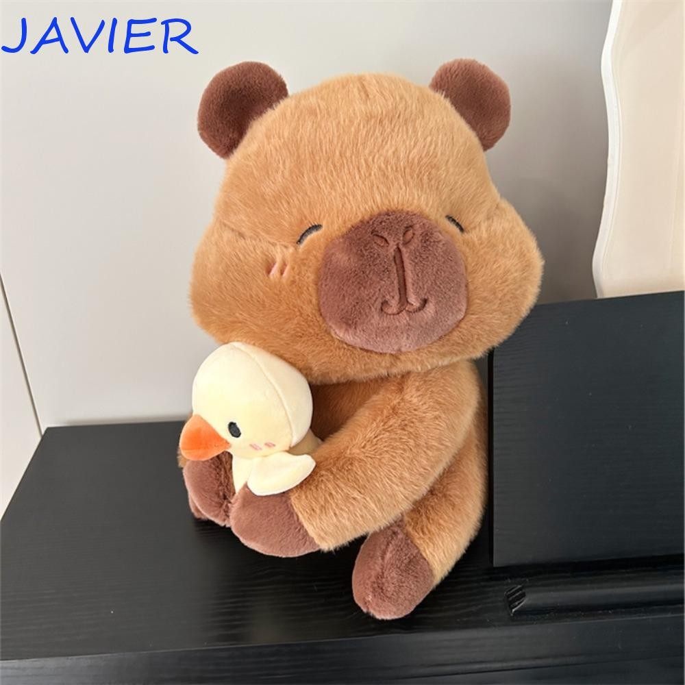 JAVIER Capybara Hug Duck Plush, Simulation Cartoon Capybara Plush Toy ...