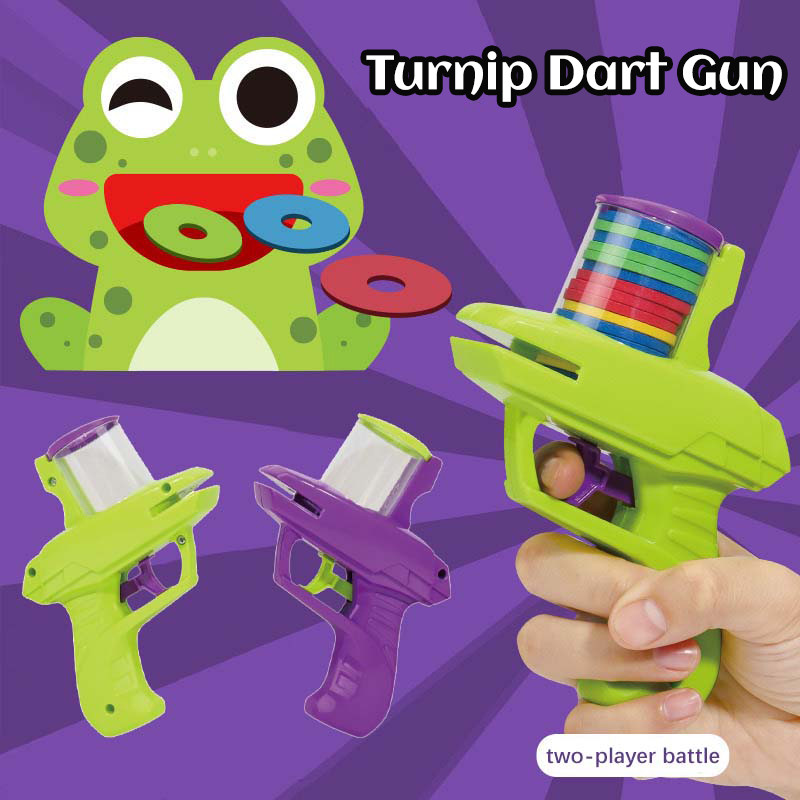 Children UFO Radish Gun Toy Bullet Gun Safety EVA Frisbee Outdoor Toy ...