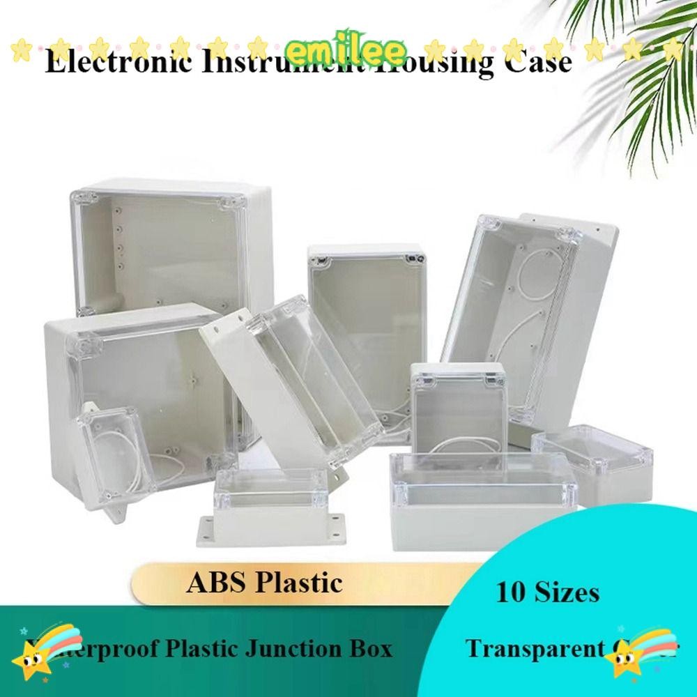 EMILEE Outdoor Junction Box, Transparent 10 Styles Enclosure Cover ...
