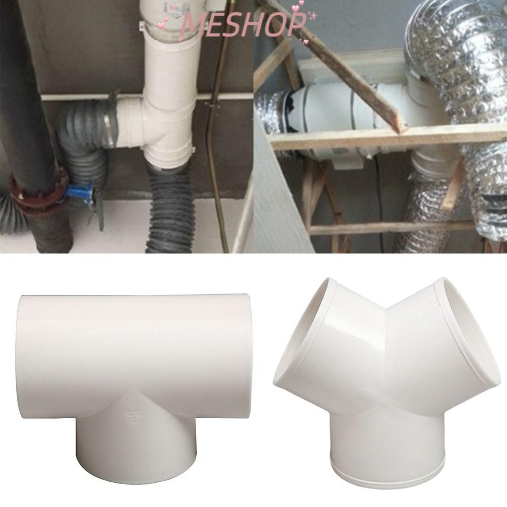 MESHOPMY Exhaust Duct Connector, PVC T/Y Shape Quick Ventilation Tube ...