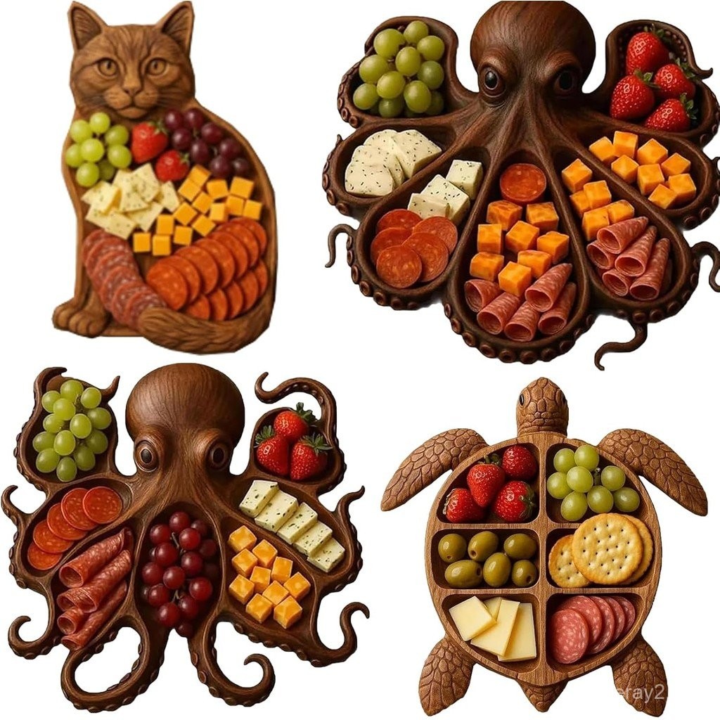 Pinggan Charcuterie Octopus, Papan Charcuterie Octopus 11 inci, Pinggan ...
