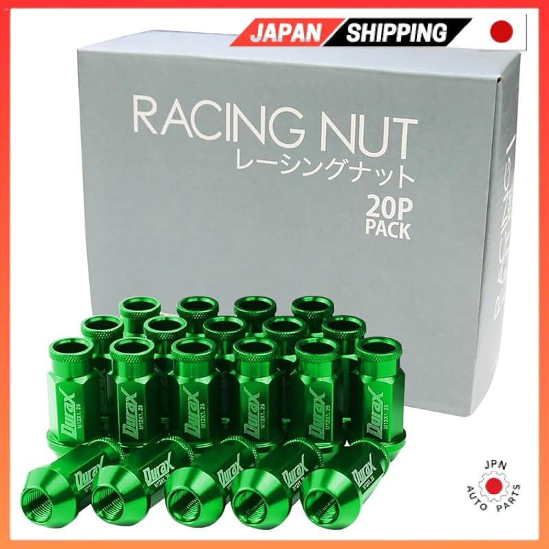Durax Lightweight Aluminum Racing Lug Nuts M12 P1.5 Long Type 20-Piece ...