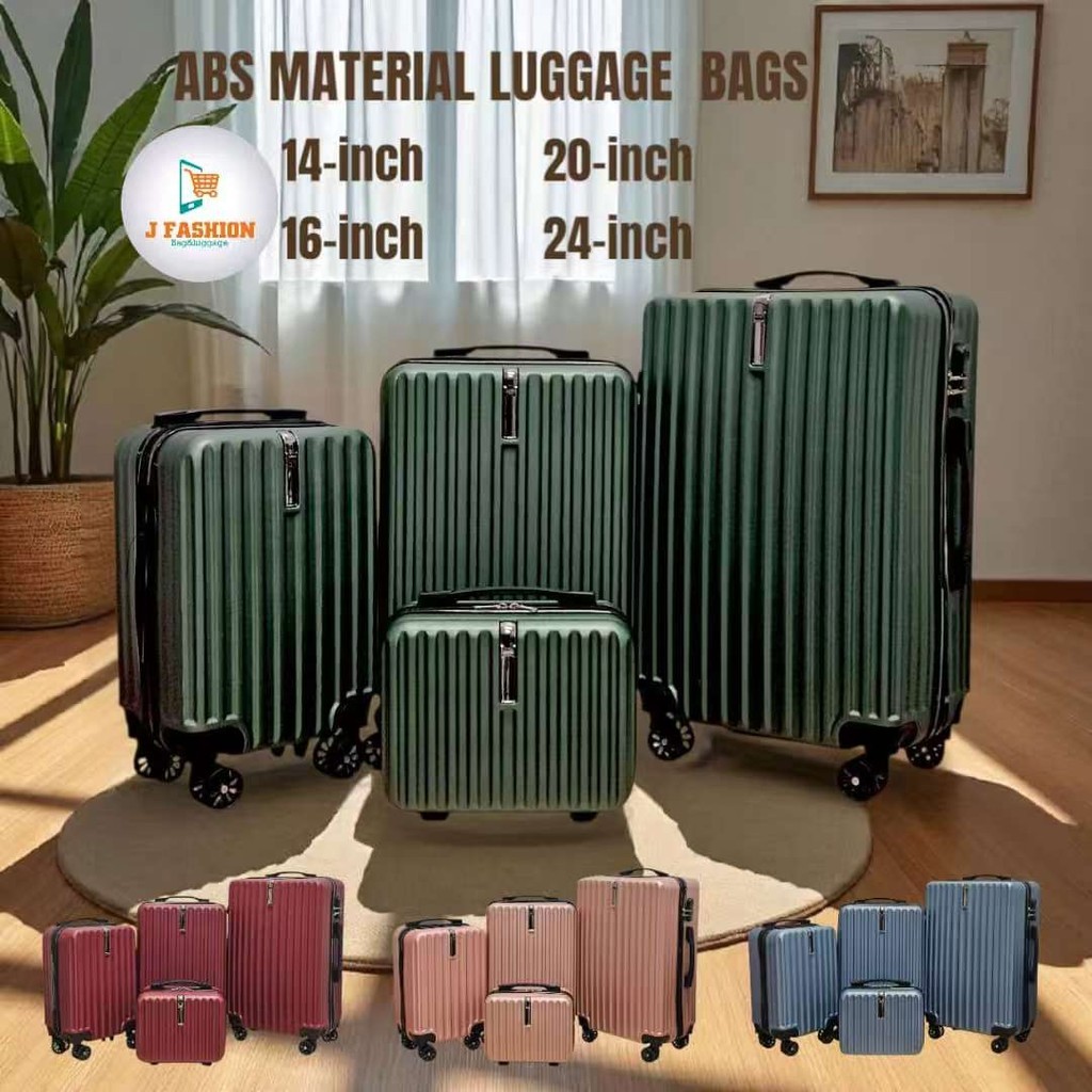 Beg bagasi 14/16/20/24 Inch Abs Hardshell Lightweight Carry On Suitcase ...