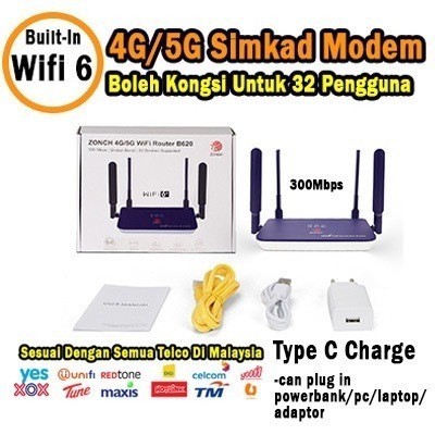 4G/5G MODIFIED SIM CARD MODEM WIFI 6 SPEED INTERNET ROUTER FOR ALL ...