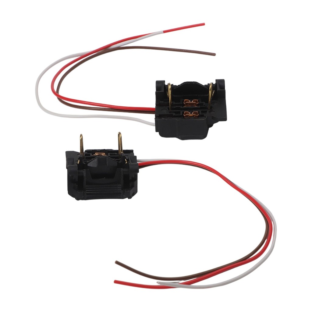 2 Pcs Black H7 Low Beam Headlamp Bulb Wiring Adapter Socket for Ford ...