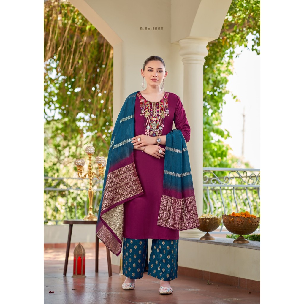 Women's Wear Plazzo Set/Traditional Wear/Indian Punjabi Dress/Rayon ...