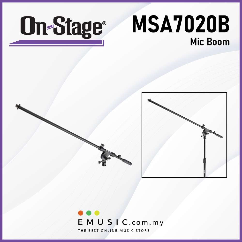 On Stage MSA7020B Microphone Boom Top Mount for Mic Stands (32” Boom ...