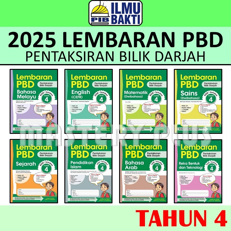 LEMBARAN PBD TAHUN 4 KSSR SEMAKAN 2025 | PENTAKSIRAN BILIK DARJAH - PENERBIT ILMU BAKTI | Shopee ...