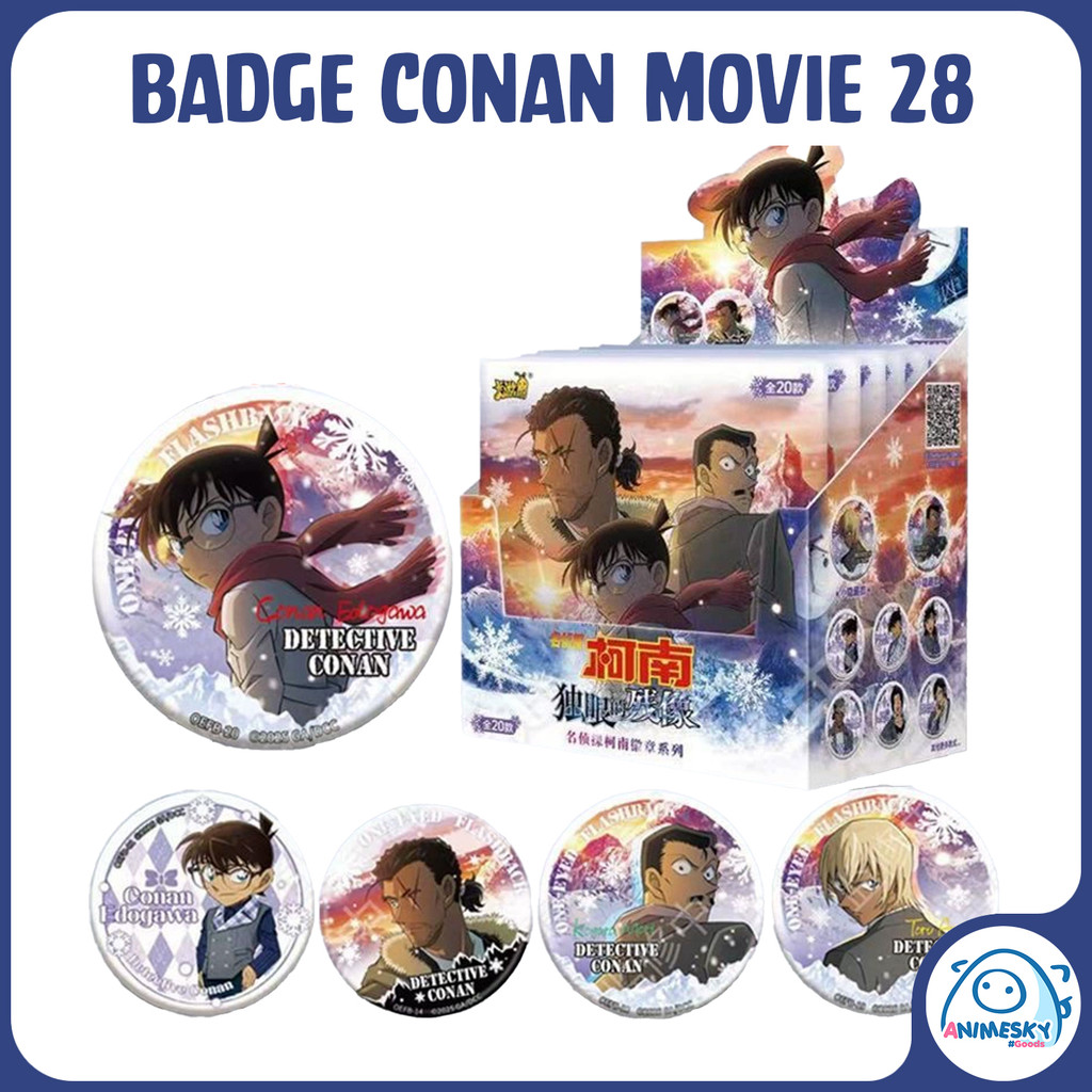Genuine Kayou Detective Conan movie 28 dignity badge pack - Conan ...