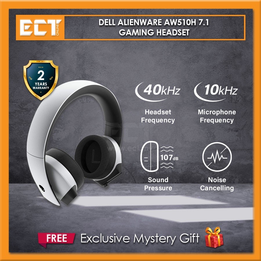 Dell Alienware AW510H 7.1 Gaming Headset - Lunar Light | Shopee Malaysia