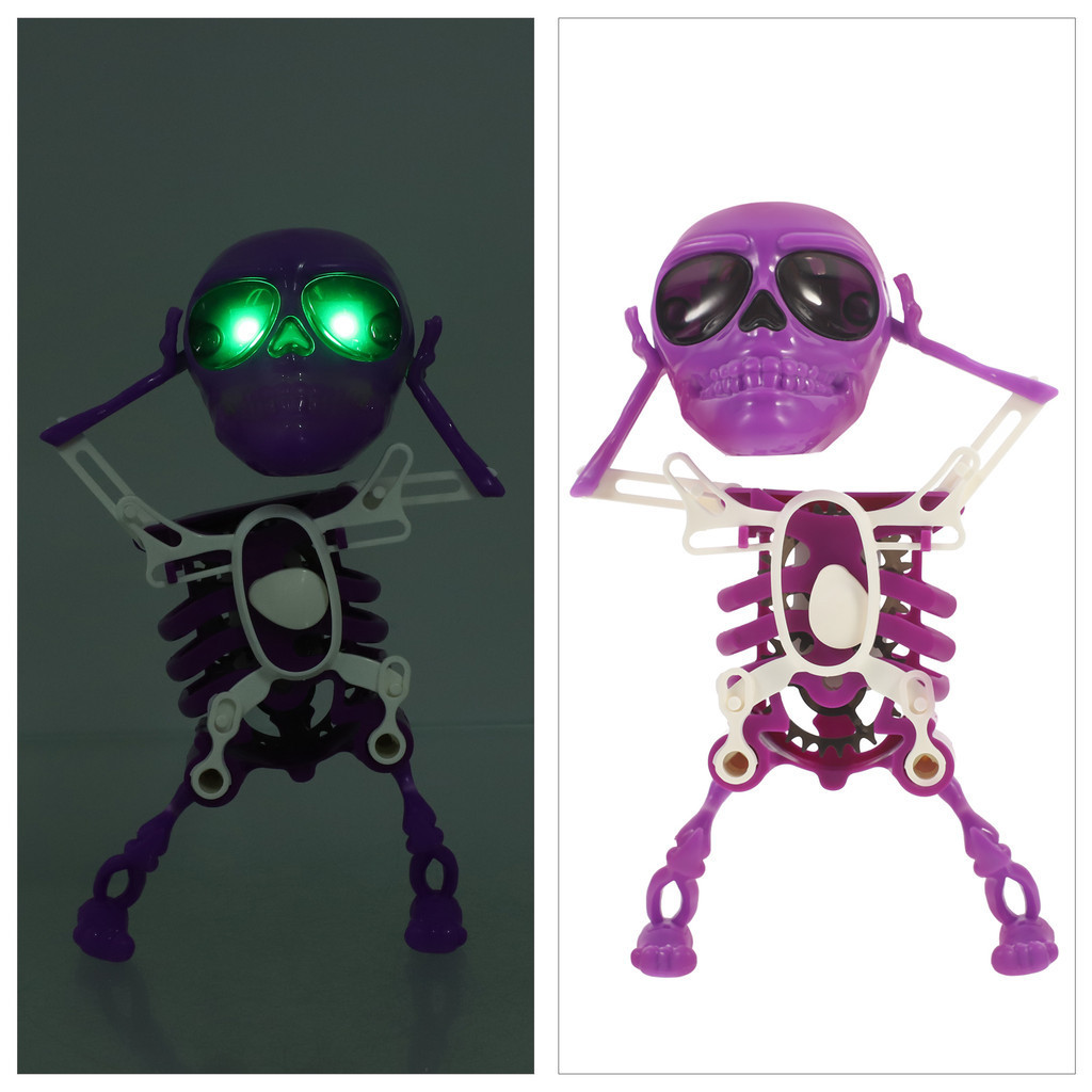 Wind-up Dancing Skeleton Toy Kids Toddlers Desktop Mini Dancing Skull ...