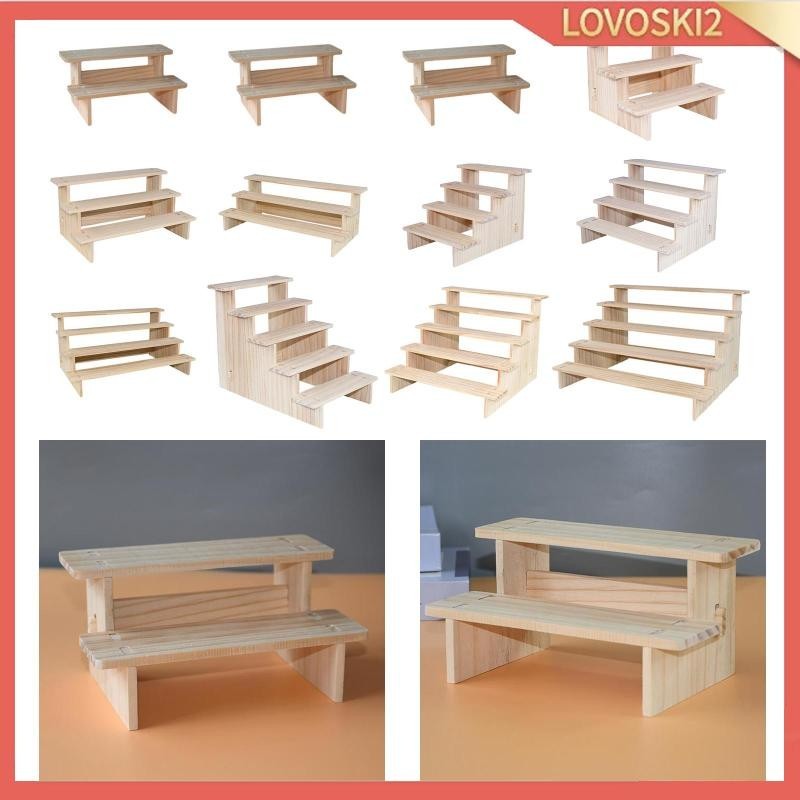 [LovoskiacMY] Wood Display Riser Showcase Fixtures Rectangle ...
