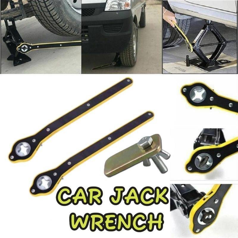 Car Auto Labor-saving Jack Ratchet Wrench Scissor Garage Tyre Jack ...