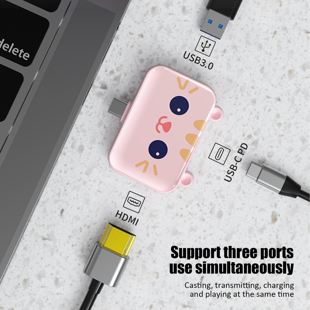 USB Docking Station Computer Hub Docking Station 3 In 1 PD Charging ...