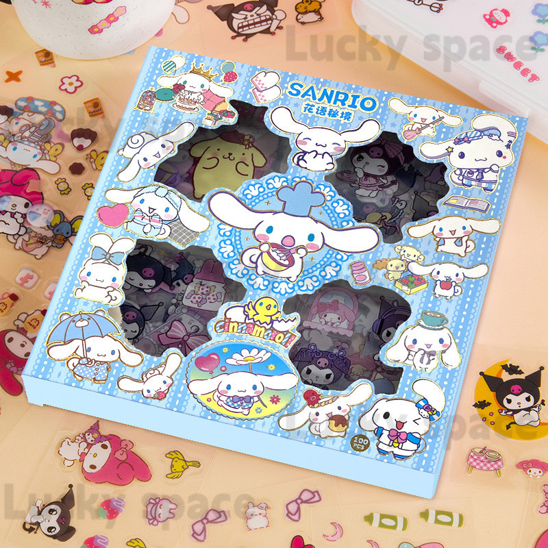 100pcs/Set Cute Kuromi Sticker For Kids Girls Sanrio Cute Set DIY Gift ...