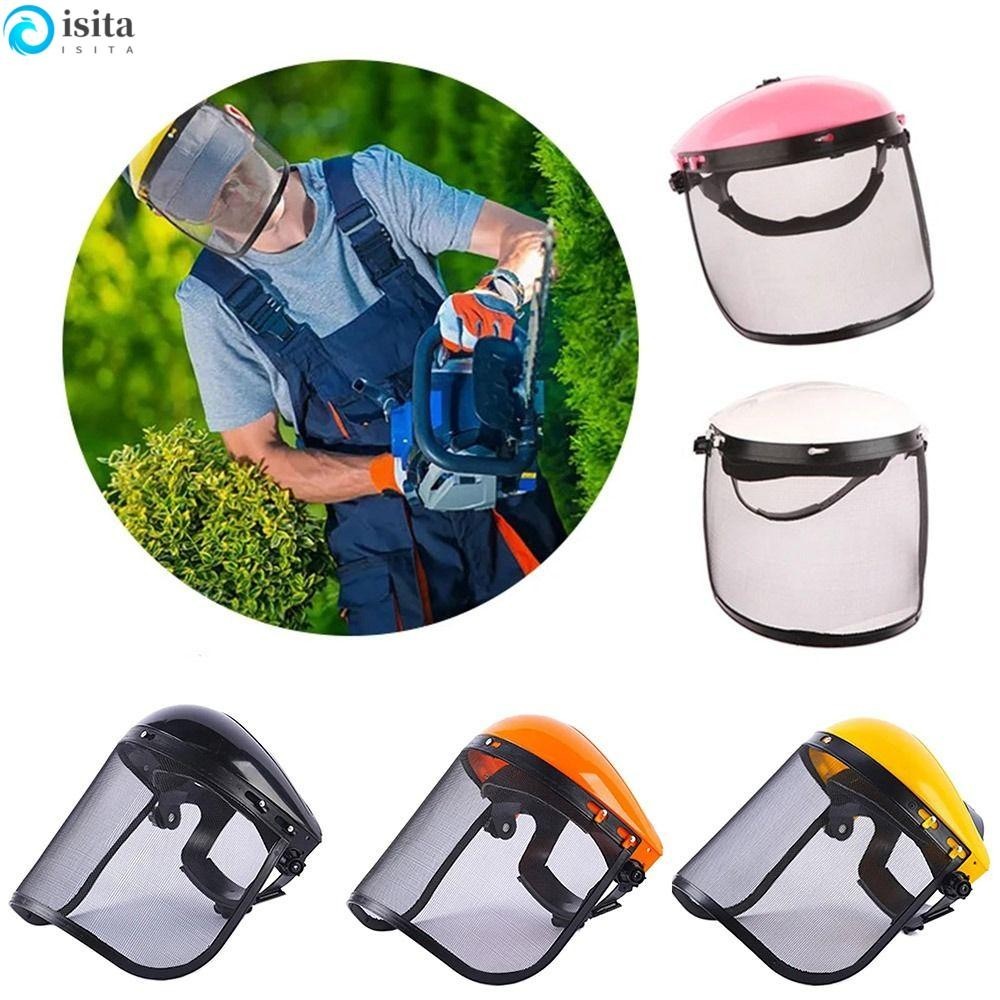 ISITA Grass Trimmer Safety Helmet, Splash Prevention with Full Face ...