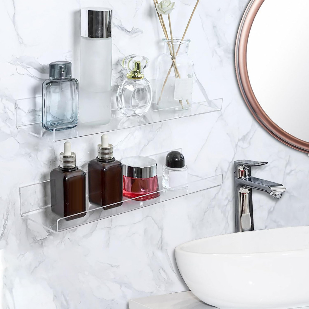 High Load-bearing Shelf Wall Mounted Shelf Modern Acrylic Floating ...